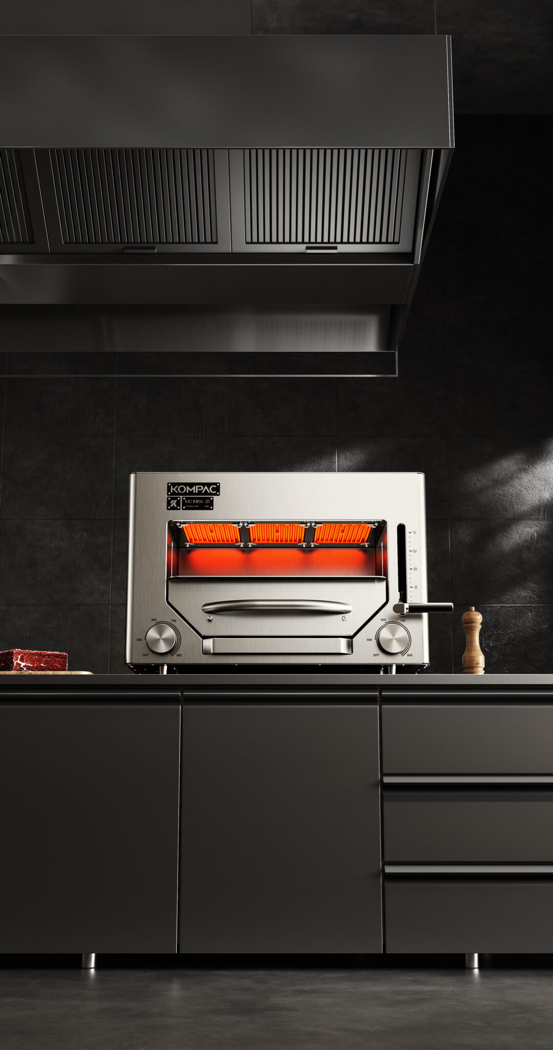 KOMPAC M2 MAX Master Series E-Steak Grill สำหรับมืออาชีพ | ระบบลิ้นชัก ...